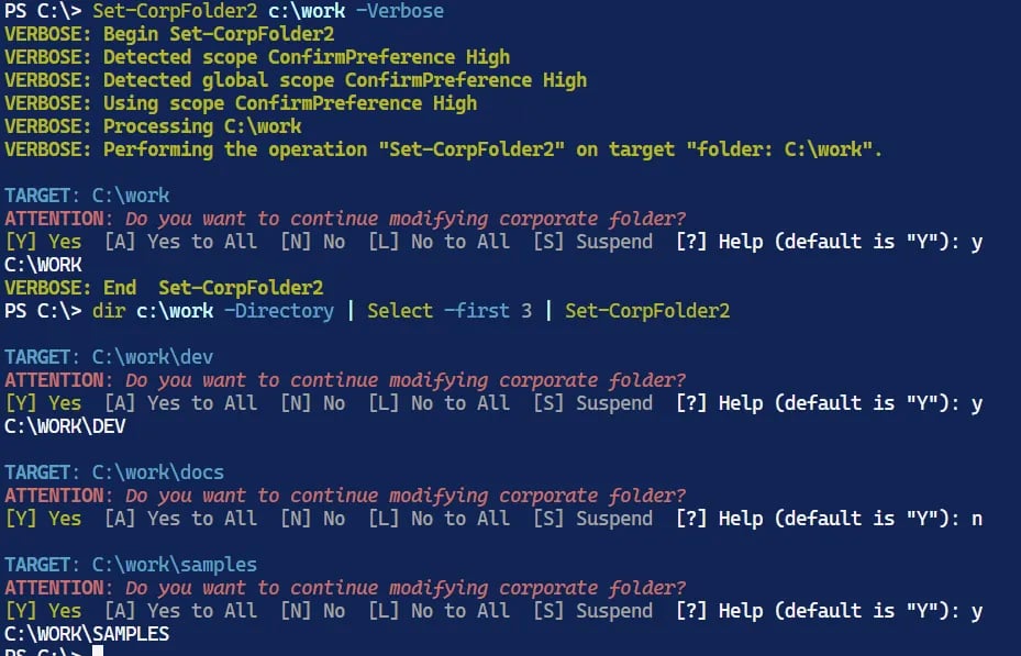 Coding Confirmed Commands • Buttondown