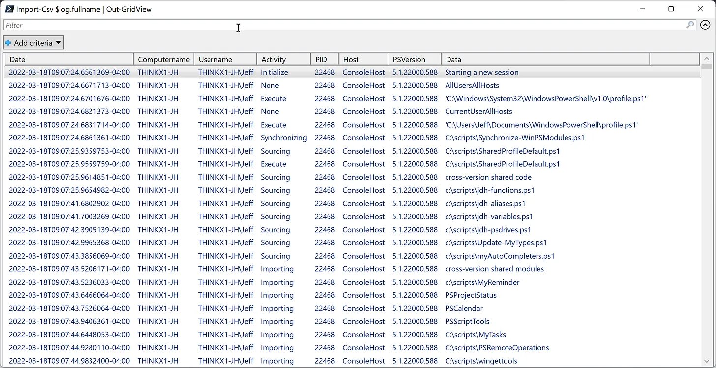 Richer Logging For Powershell • Buttondown