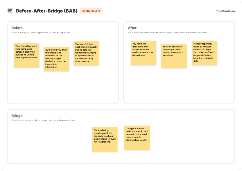 Storytelling frameworks for people who aren't natural storytellers