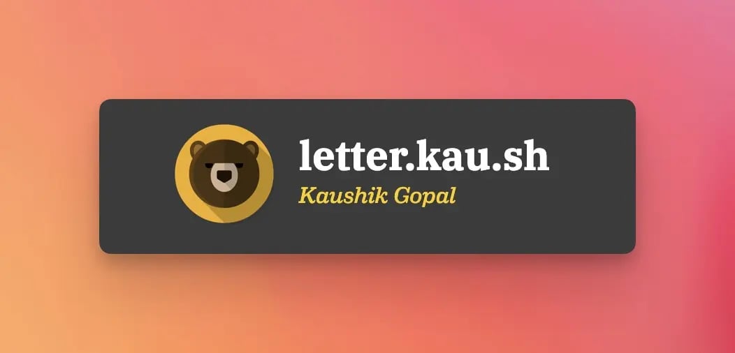 letter.kau.sh • Buttondown